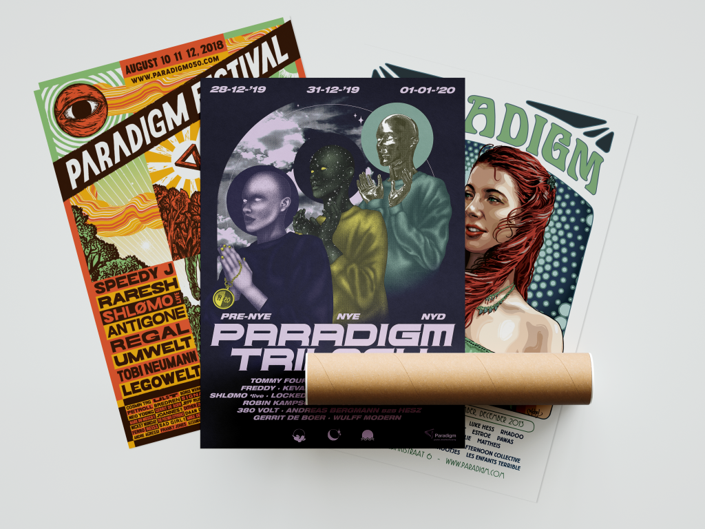 3 CLASSIC PARADIGM POSTERS