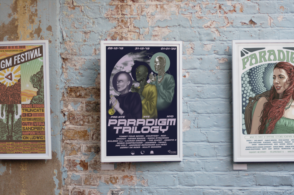 3 CLASSIC PARADIGM POSTERS